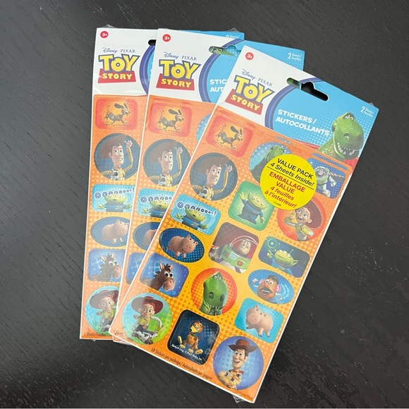 SandyLion | Other | 22 New Disney Pixar Toy Story 3 Pks 2 Sheets 204 ...